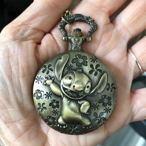 Mama Bling | Accessories | Disneys Lilo Stitch Bronze Pocket Watch And ...